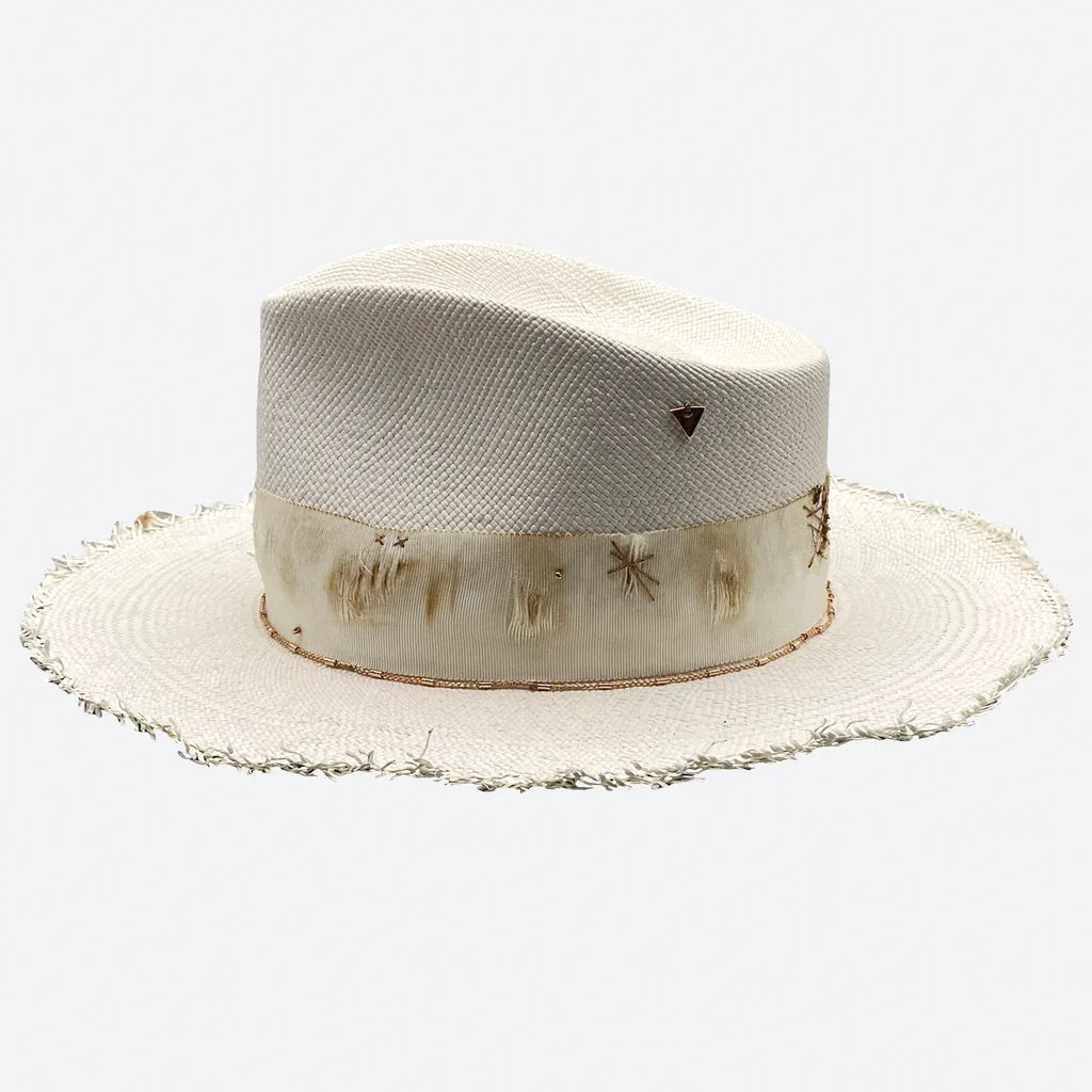 Apollo Straw Fedora Hat | Valeria Andino Hats